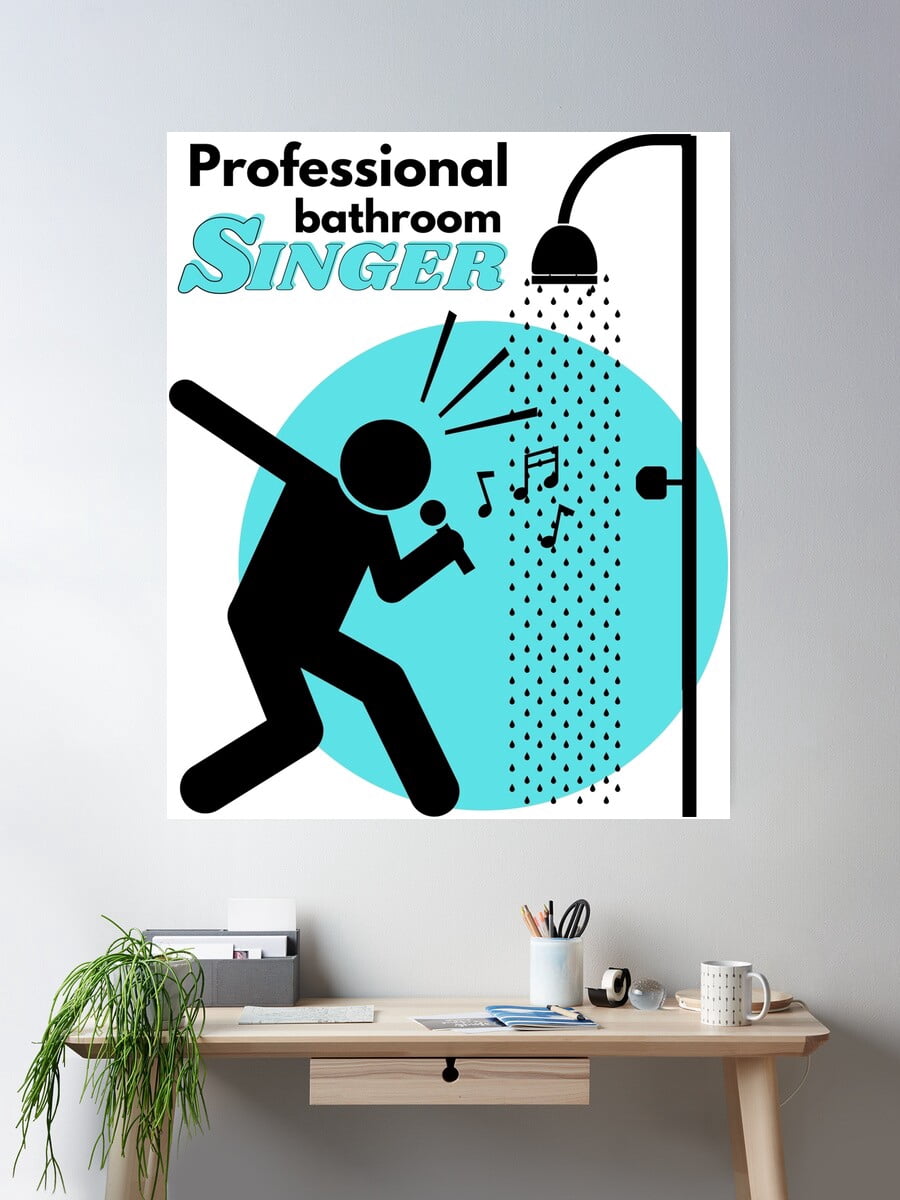 Kna Prints - Professional Bathroom Singer Poster , UNFRAMED-24x36 ...