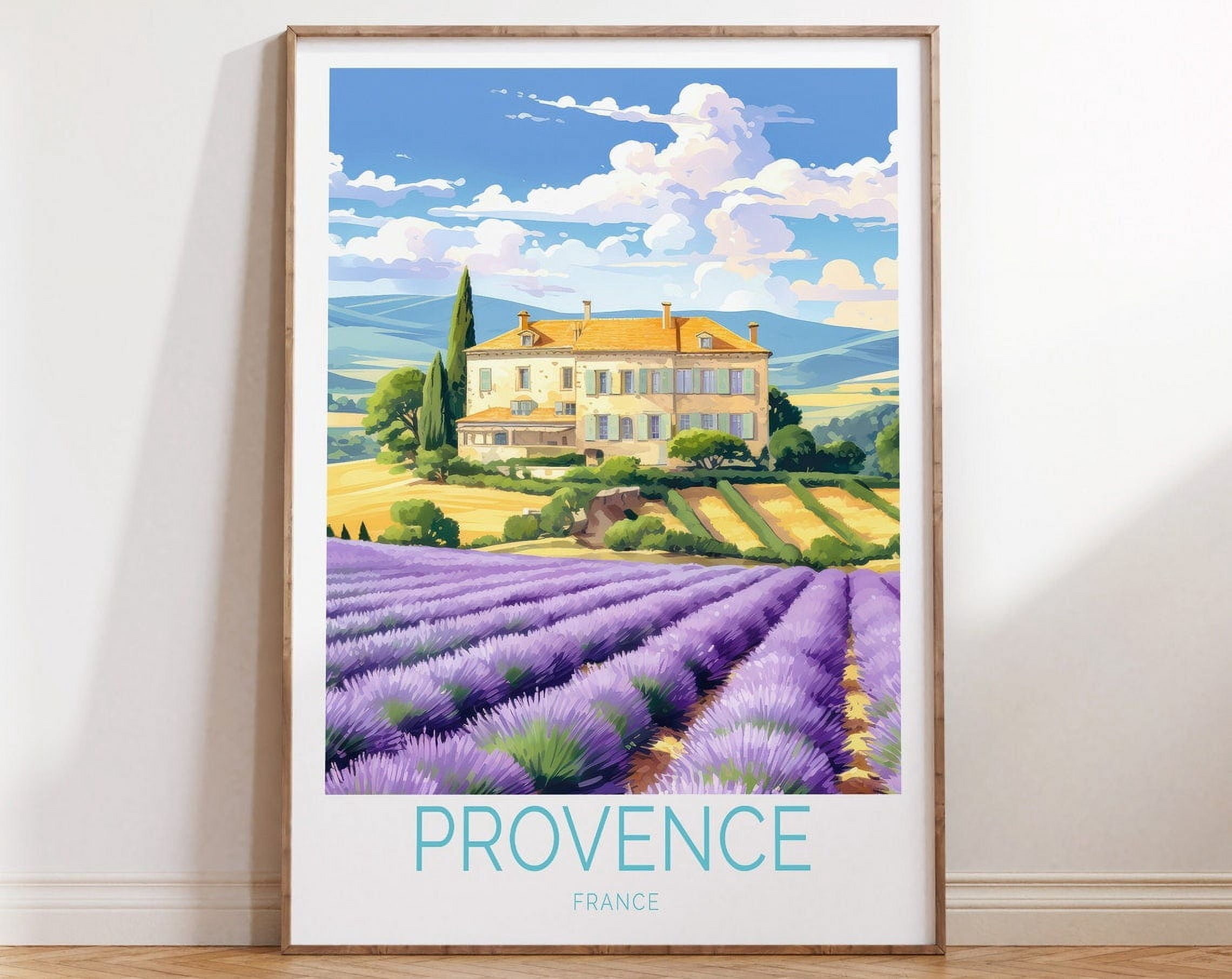 Kna Prints - Provence France Travel Poster, Provence Cã´Te D'Azur ...