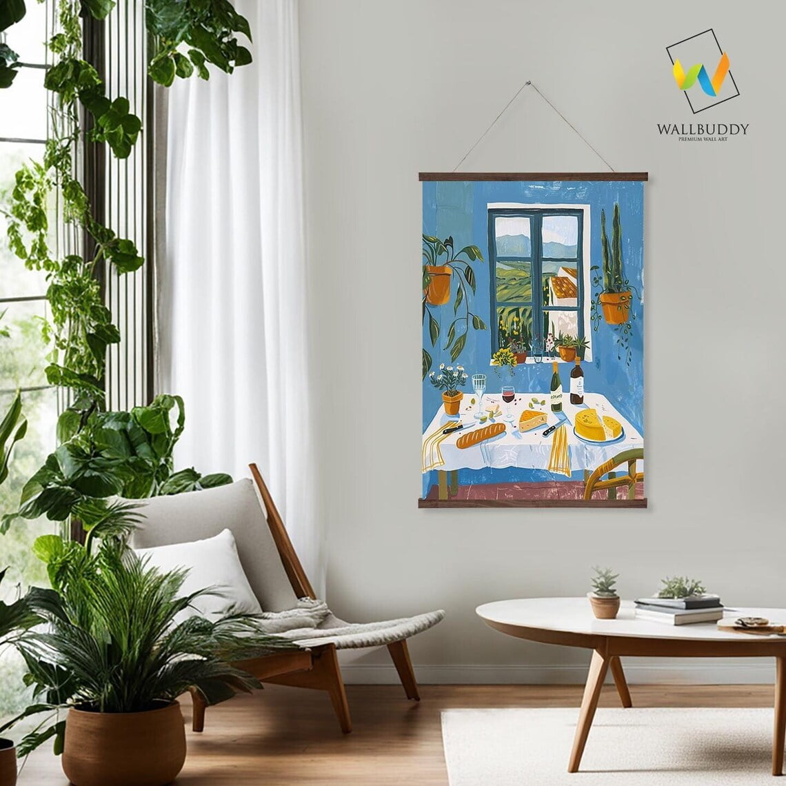 Kna Prints - Provence Window Scene Wall Hangingfrench Country Dining ...