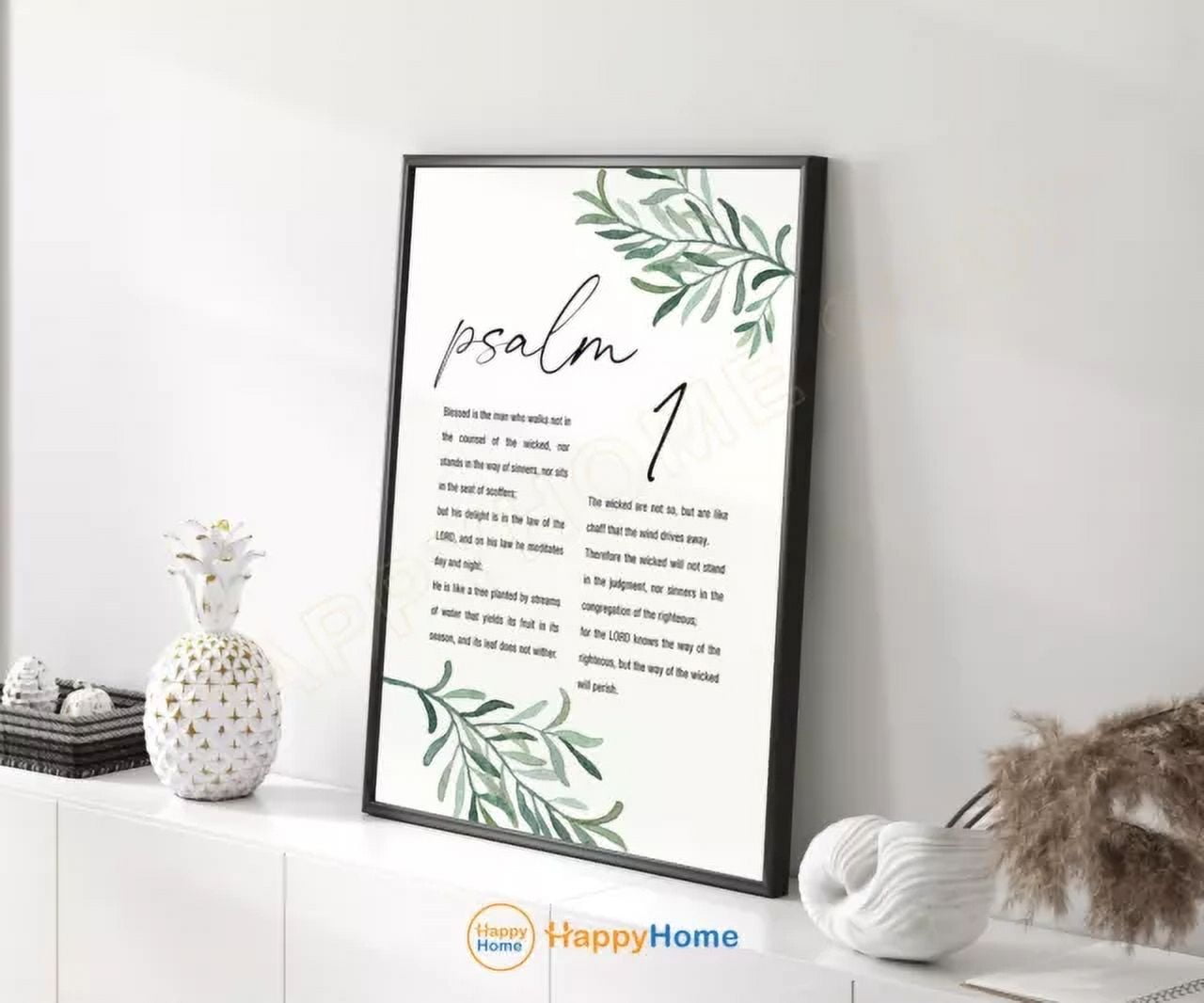 Kna Prints - Psalm 1 Esv Bible Verse Wall Art Scripture Prints ...