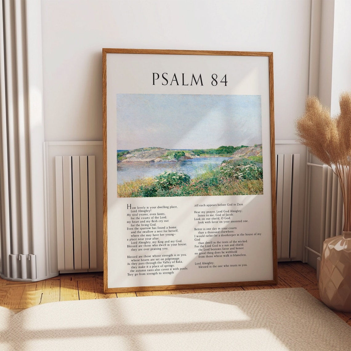 Kna Prints - Psalm 84 Bible Verse Wall Art Poster - Aesthetic Sanctuary ...