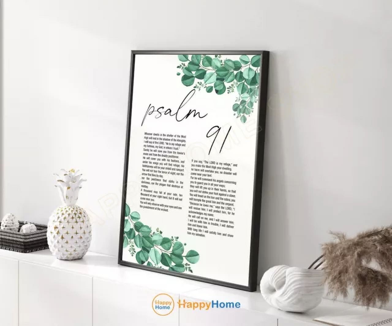 Kna Prints - Psalm 91 Bible Bible Verse Wall Art Scripture Prints ...