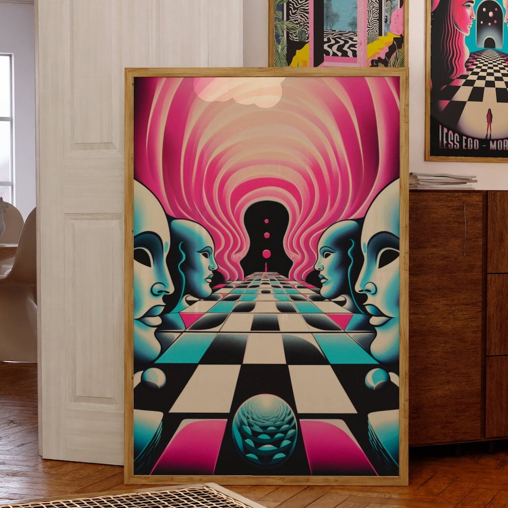 Kna Prints - Psychedelic Poster, 70S Retro Art, 70S Decor, Psychedelic ...