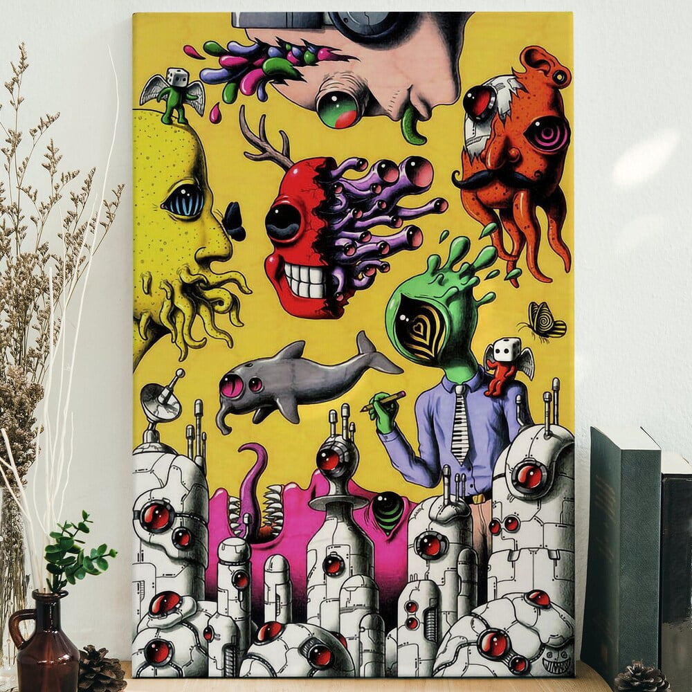 Kna Prints - Psychedelic Trippy Poster Rock Music Abstract Art Poster ...