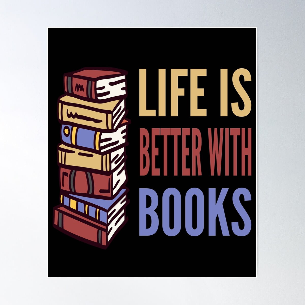 Kna Prints - Reader Book Reading Lover Bookworm Book Nerd Poster ...