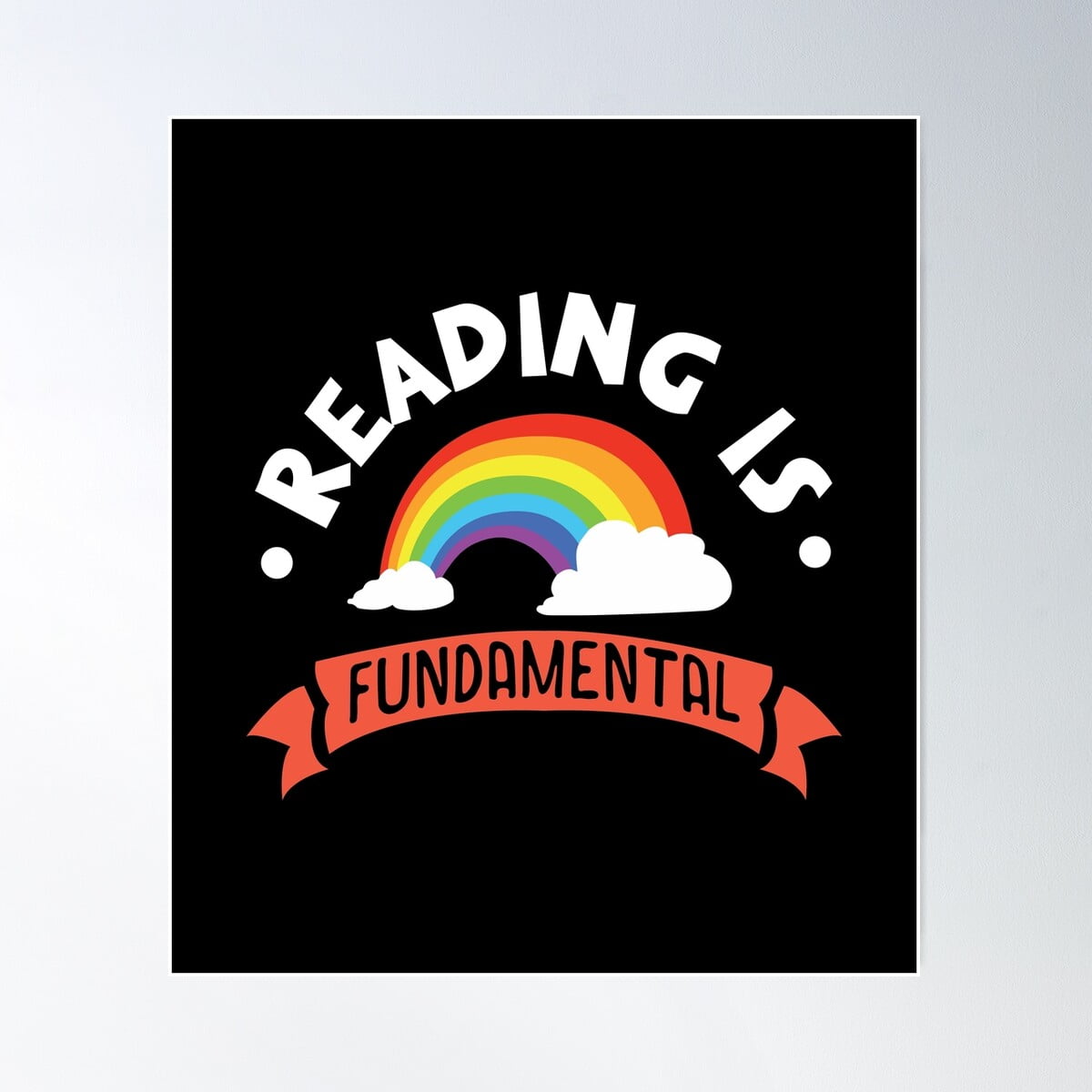 Kna Prints - Reading Book Lover Reading Is Fundamental Gift Idea Poster ...