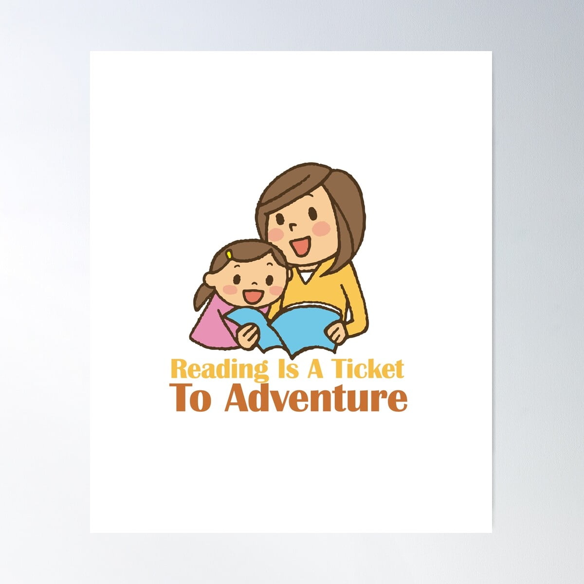 Kna Prints - Reading Is A Ticket To Adventure, Reading Is A Ticket To ...