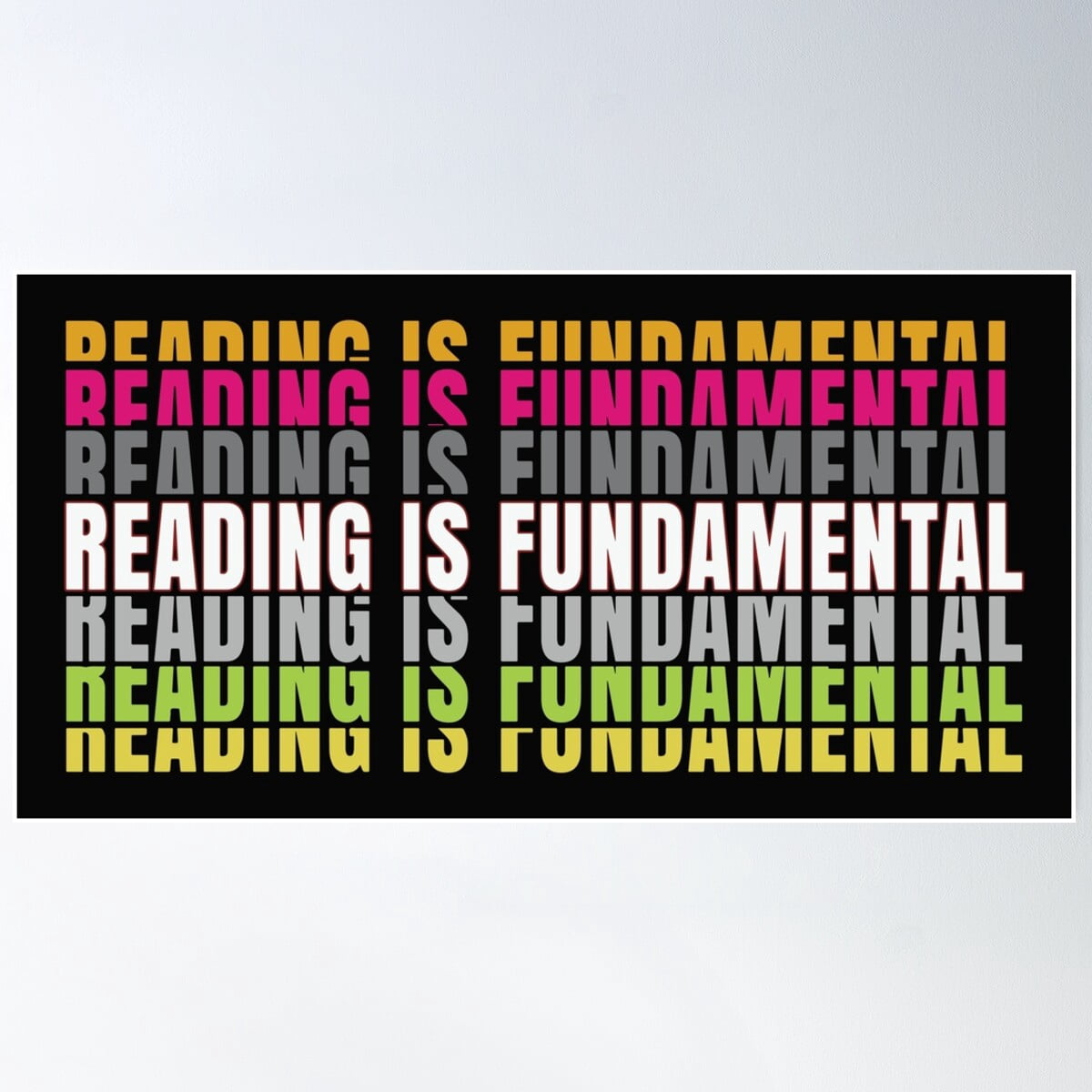 Kna Prints - Reading Is Fundamental - Book Lover For Home Decor, Living ...