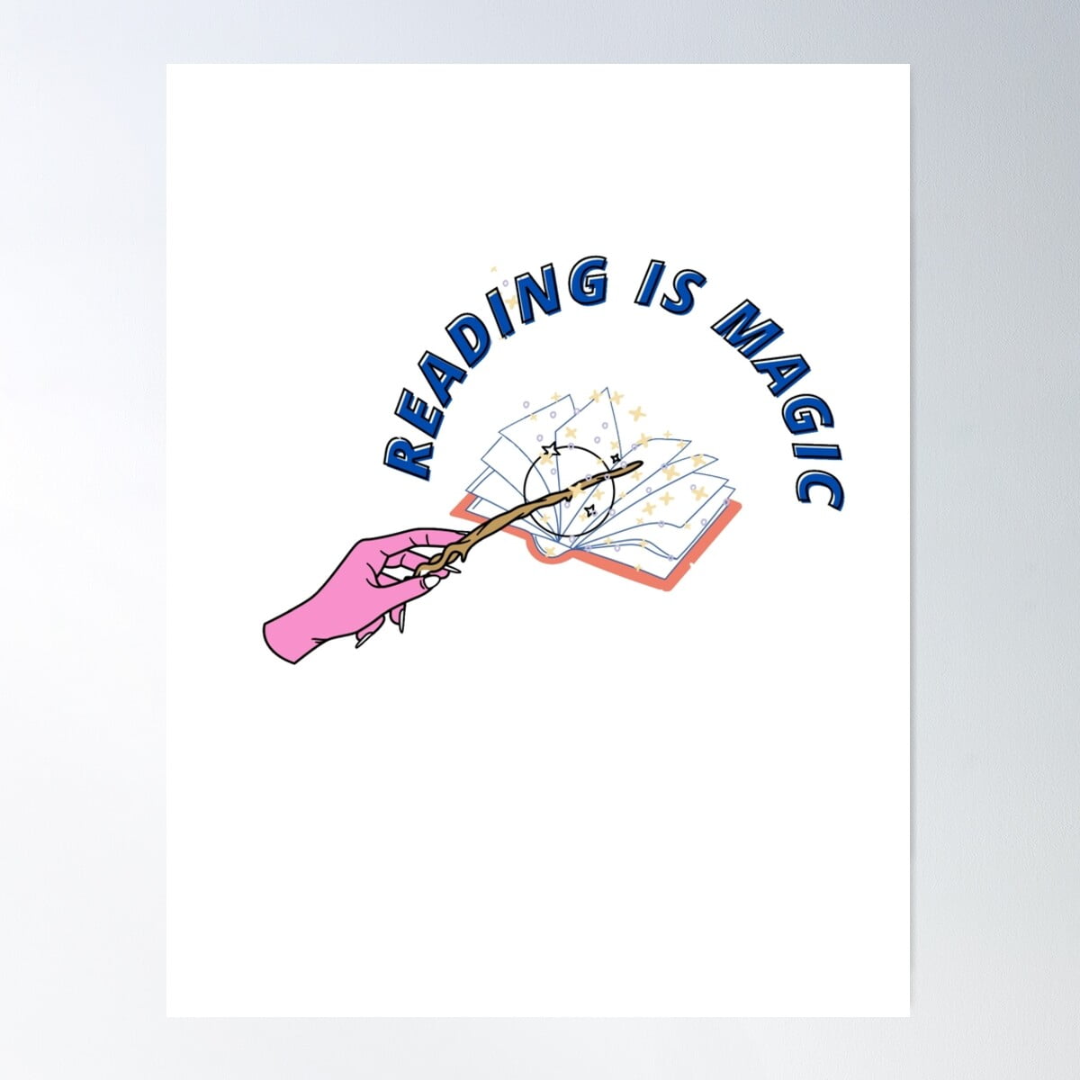 Kna Prints - Reading Is Magic Poster , UNFRAMED-12x18 - Walmart.com