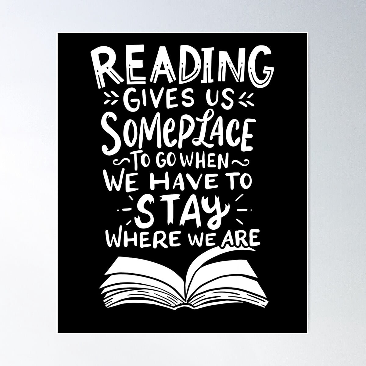 Kna Prints - Reading Reader Book Lover Literature Library Month Gift ...