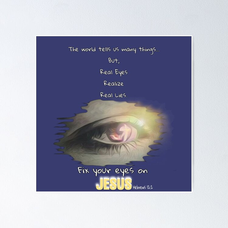 Kna Prints - Realize Jesus Poster Wall Art Print For Home Decor, Living ...