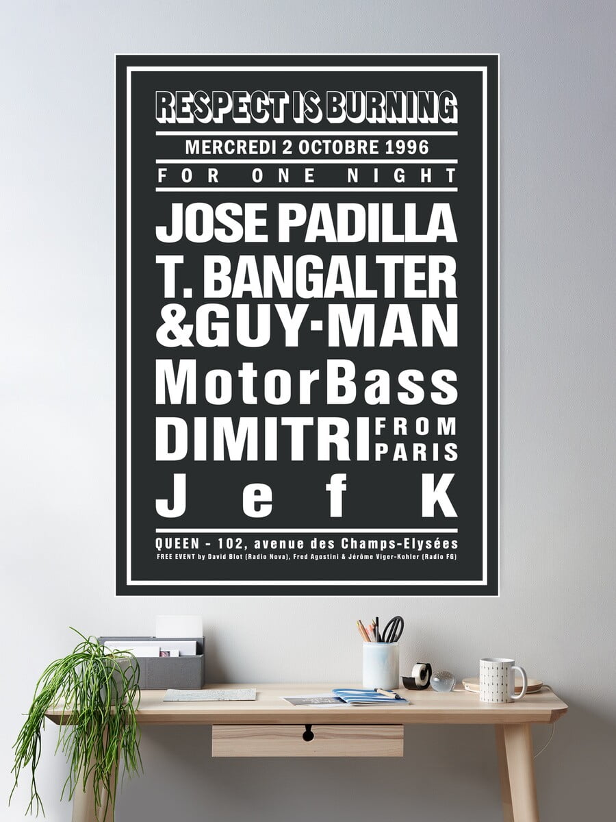 Kna Prints - Respect Is Burning Paris Dream Concert Poster: Vintage ...