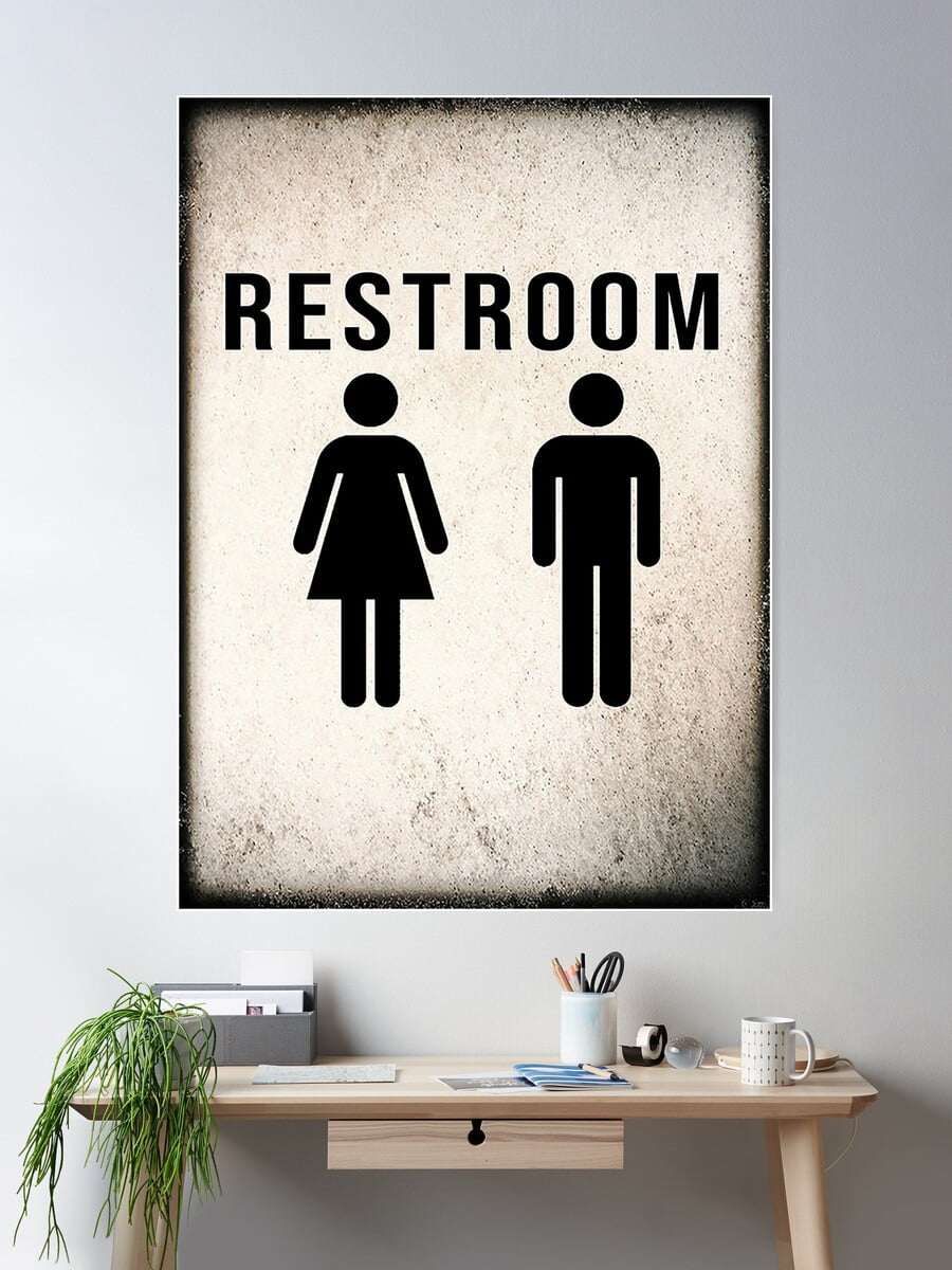 Kna Prints - Restroom (Bathroom Art Poster, UNFRAMED-12x18 - Walmart.com