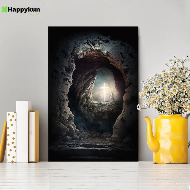Kna Prints - Resurrection Light Empty Tomb With Crucifix Dawn Prints ...