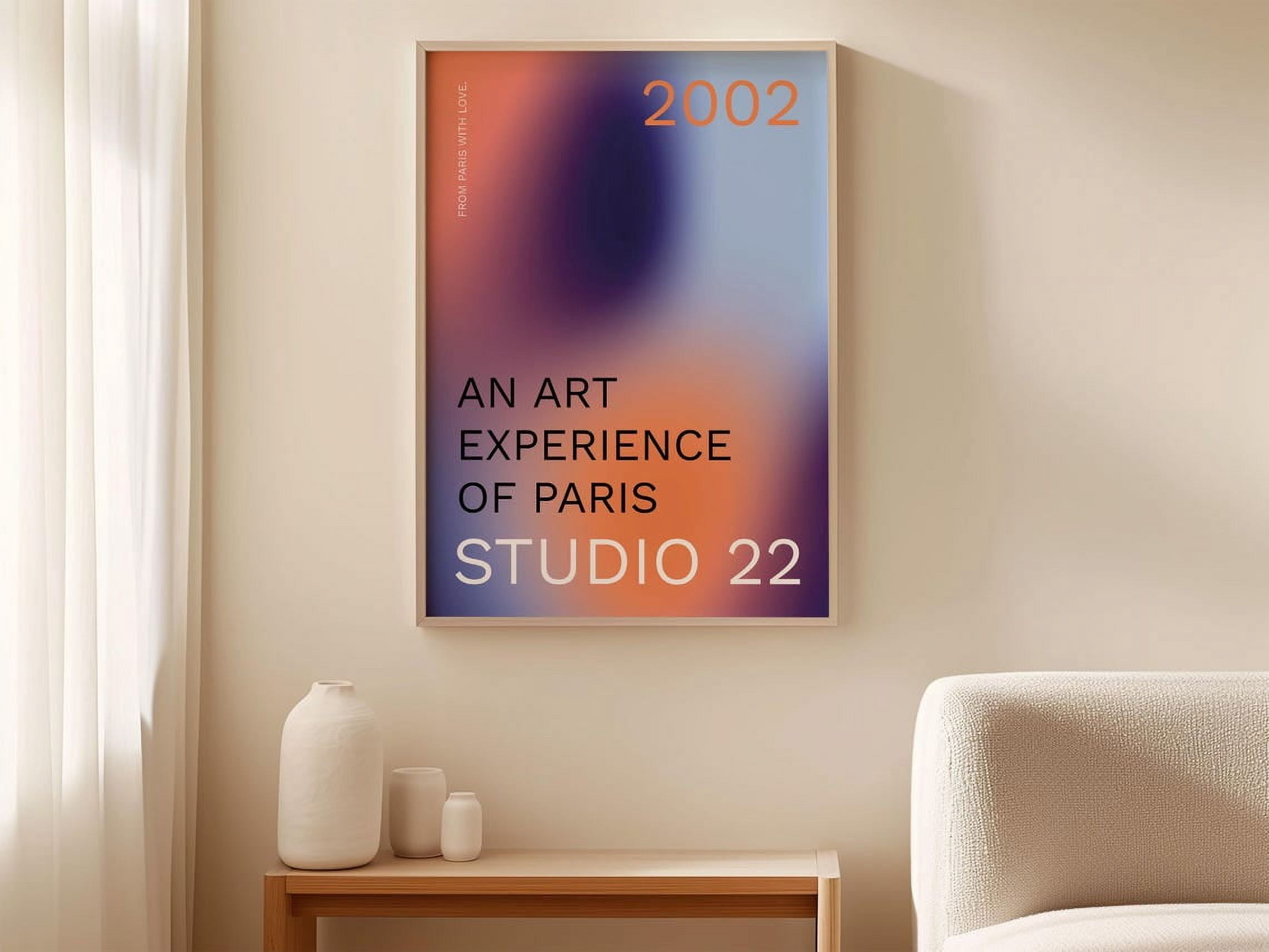 Kna Prints - Retro 2002 Gallery Art, Large Paris Exhibition Poster ...