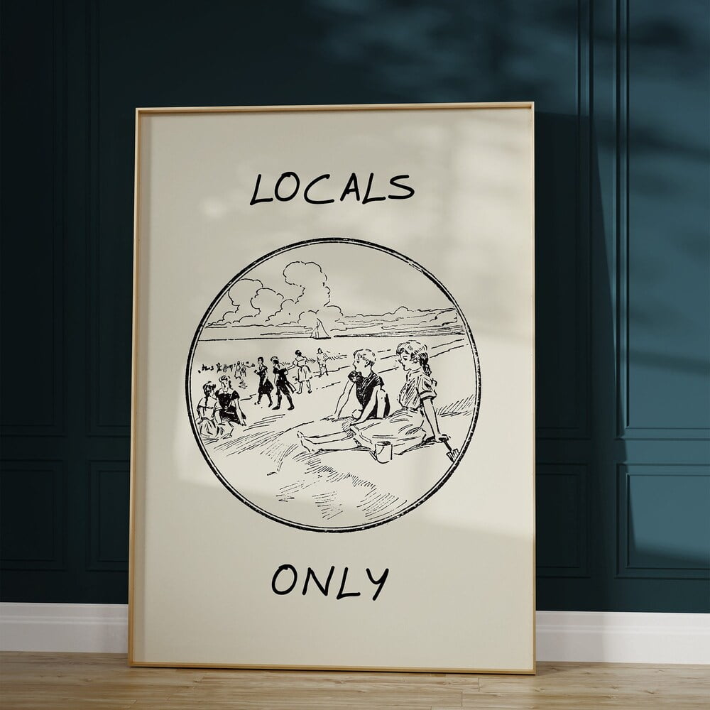 Kna Prints - Retro Beach Print Trendy Coastal Decor Vintage Beach ...