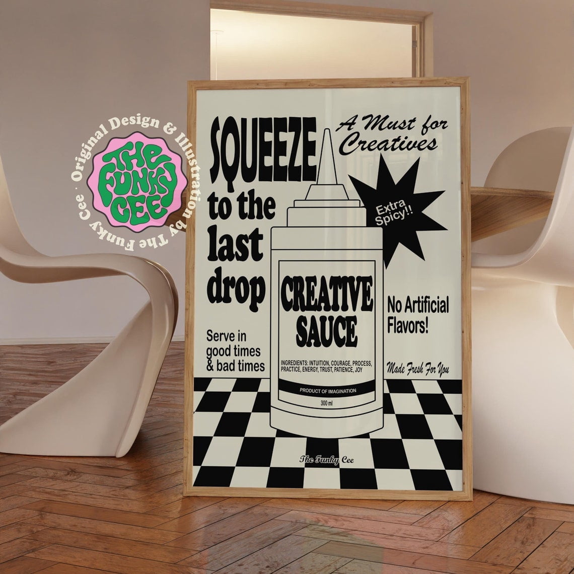 Kna Prints - Retro Creative Sauce Wall Art, Creativity , Retro Wall Art ...