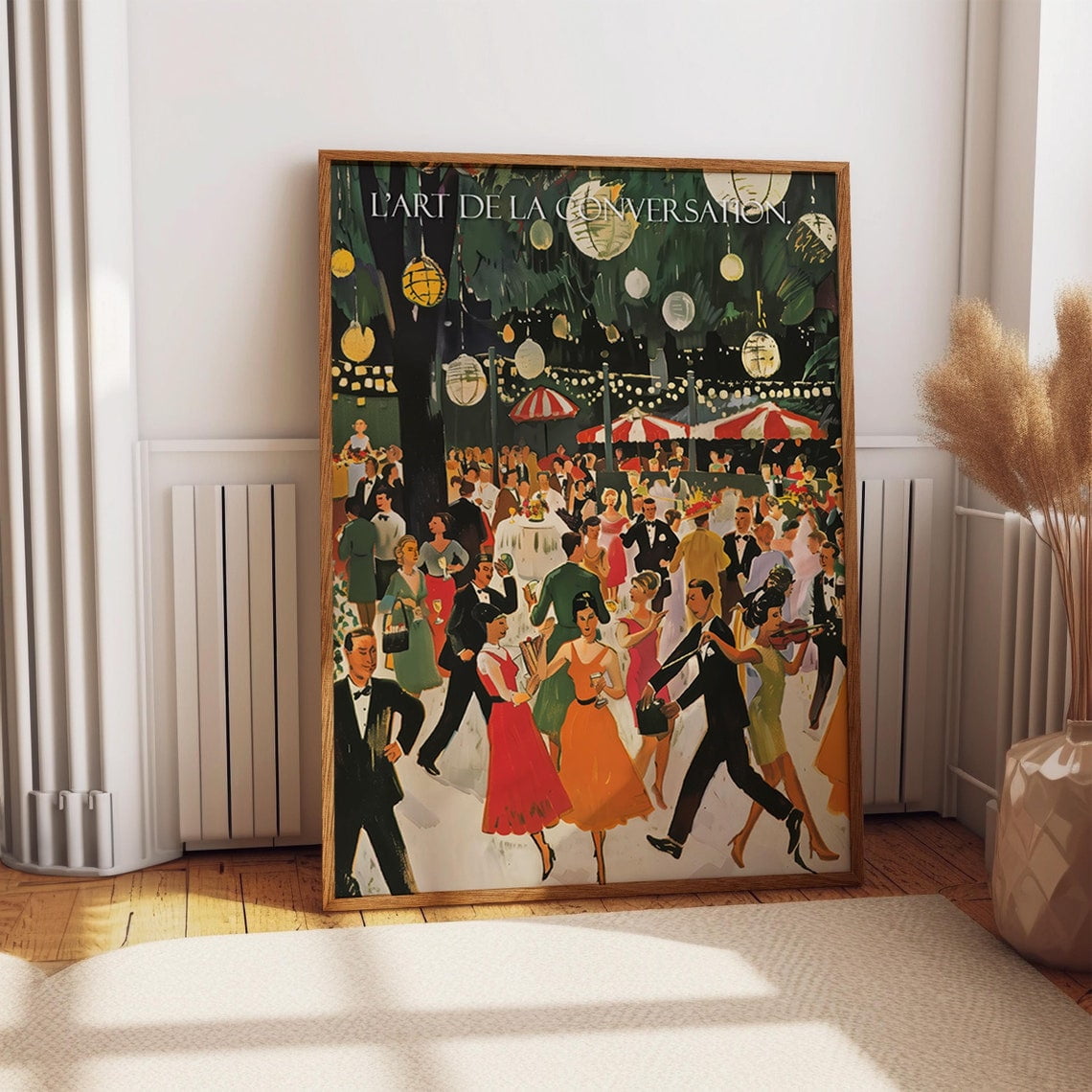 Kna Prints - Retro Dance Party Wall Art - Old Fashioned Social ...