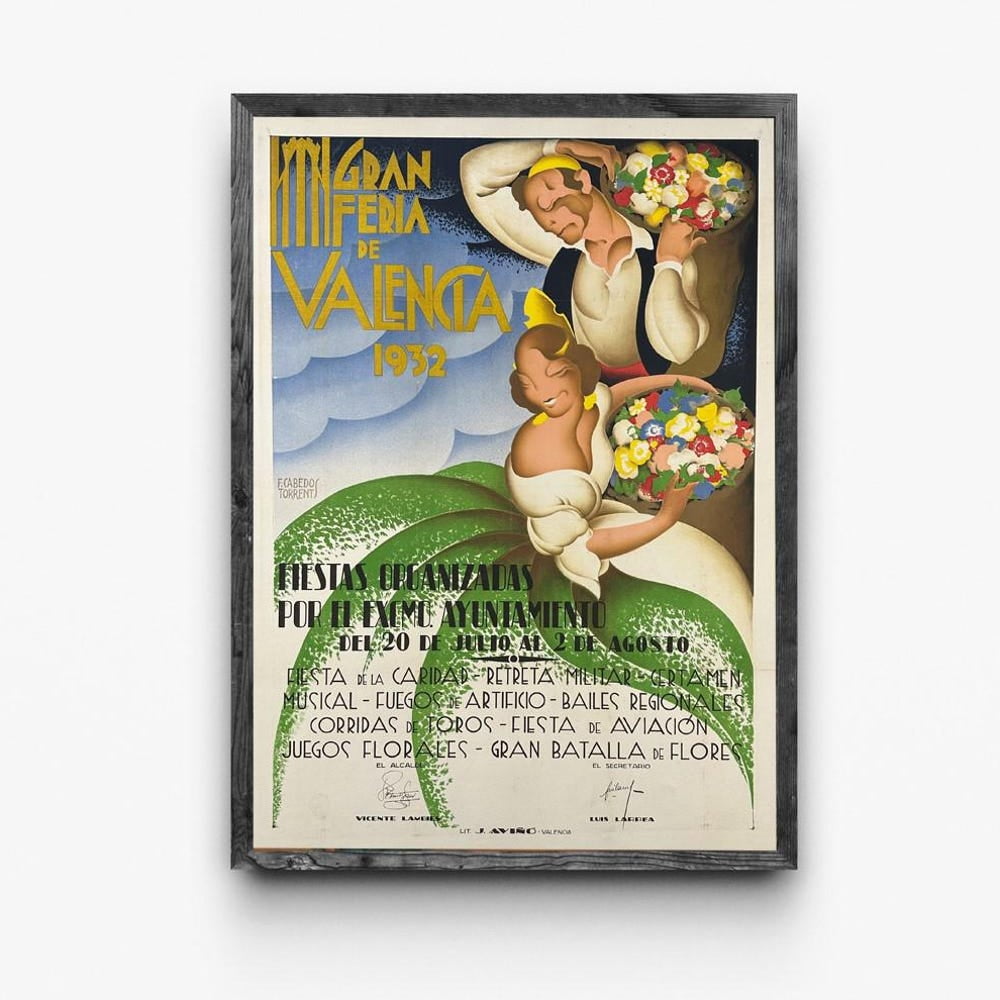 Kna Prints - Retro Gran Feria De Valencia Poster, Valencia Poster ...