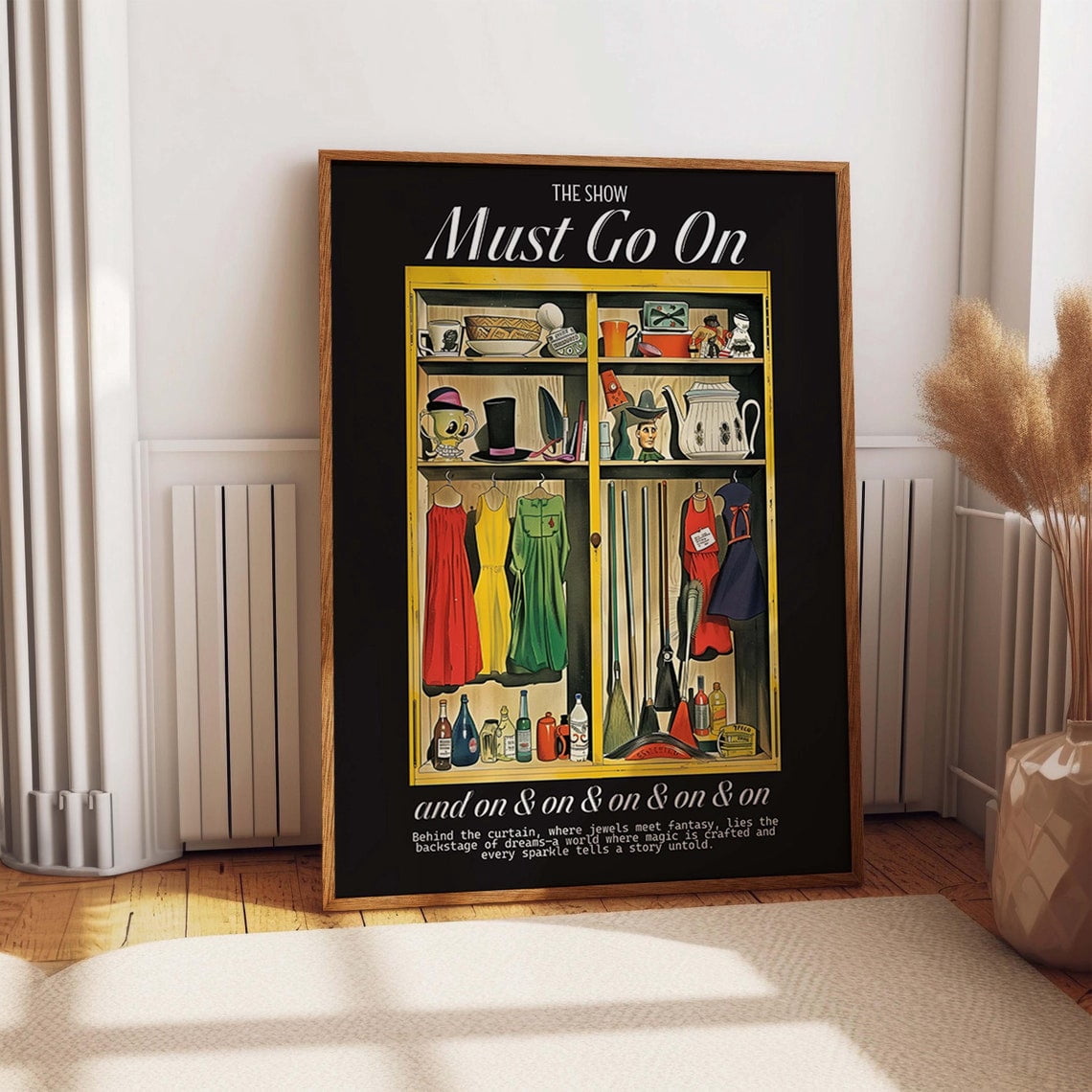 Kna Prints - Retro Theater Props & Costumes Art Poster - Theatrical ...