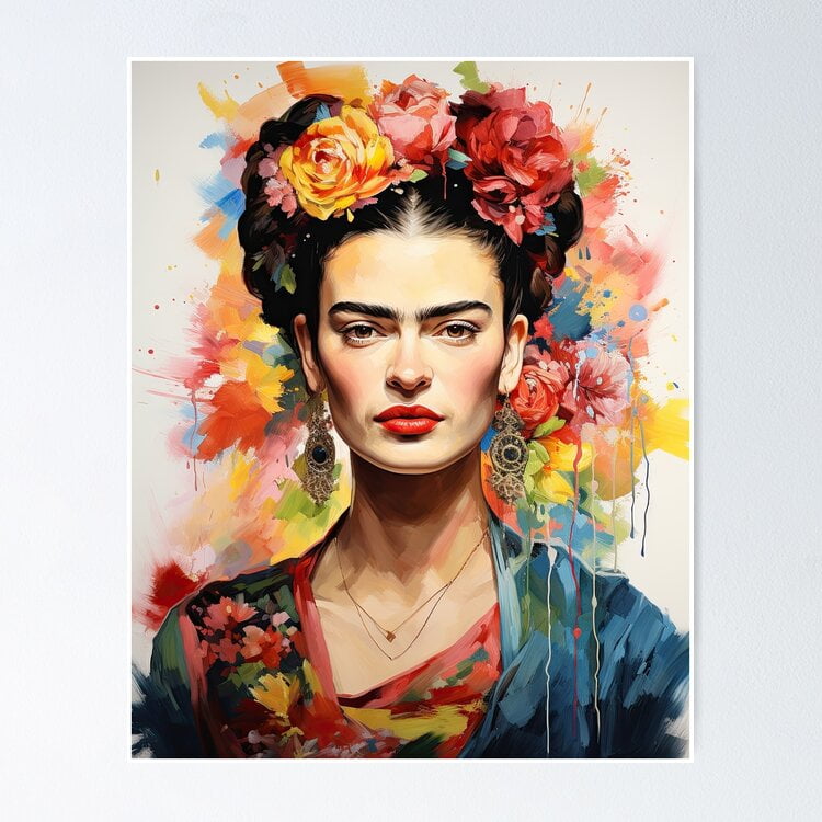 Kna Prints - Rida Kahlo Poster Wall Art Print For Home Decor, Living ...