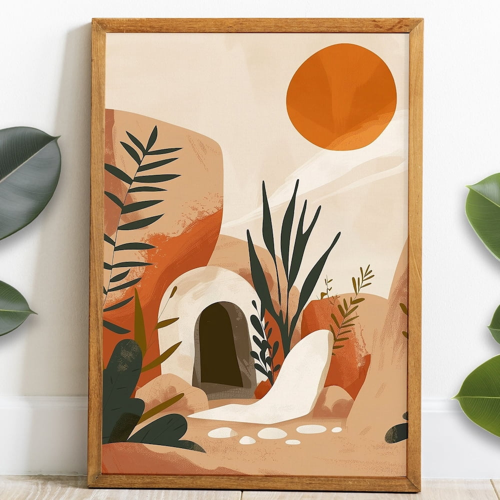 Kna Prints - He Is Risen, Empty Tomb Wall Art, Jesus Print, Jesus Art ...