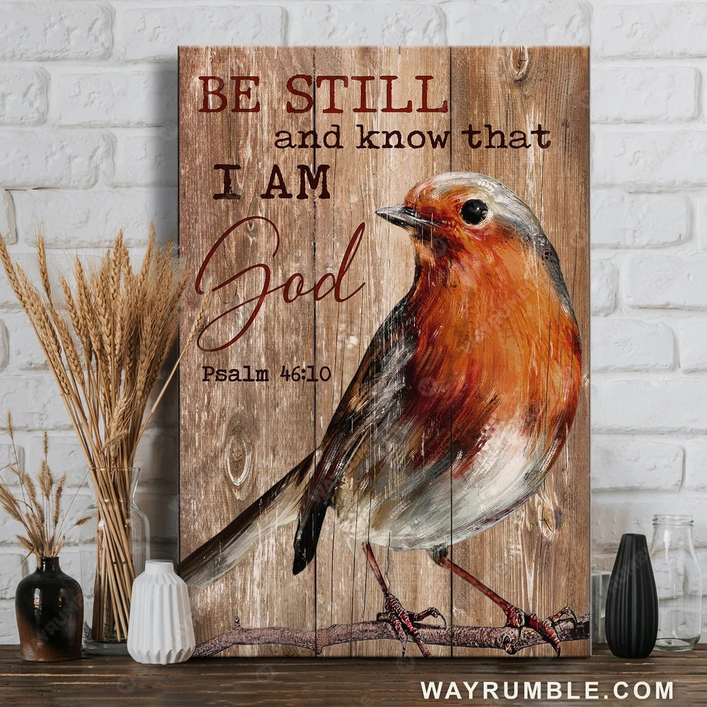 Kna Prints - Robin Bird, Robin Bird Painting, Bird Drawing, Be Still I ...