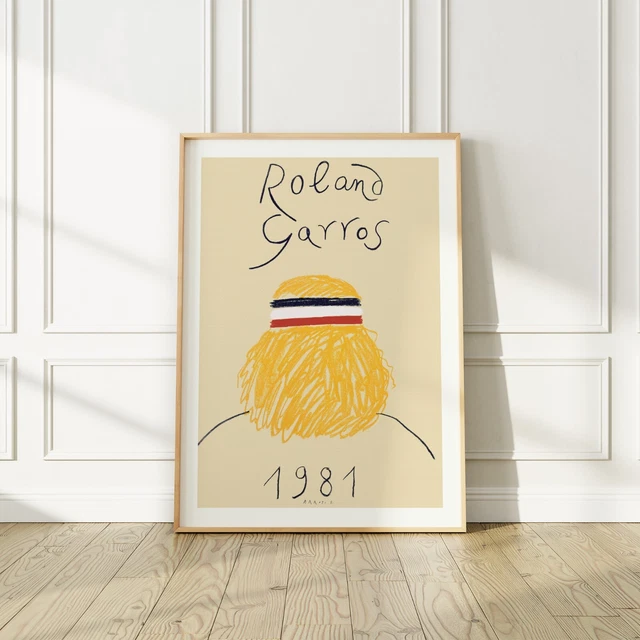 Kna Prints - Roland Garros 1981 Tennis Poster - John Mcenroe, No Frame ...