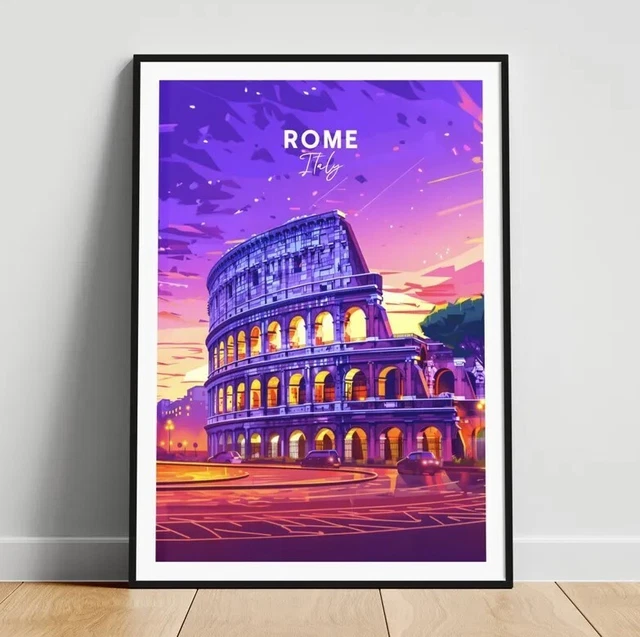 Kna Prints - Rome Travel Print - Italy Travel Poster, Rome Poster, Rome ...