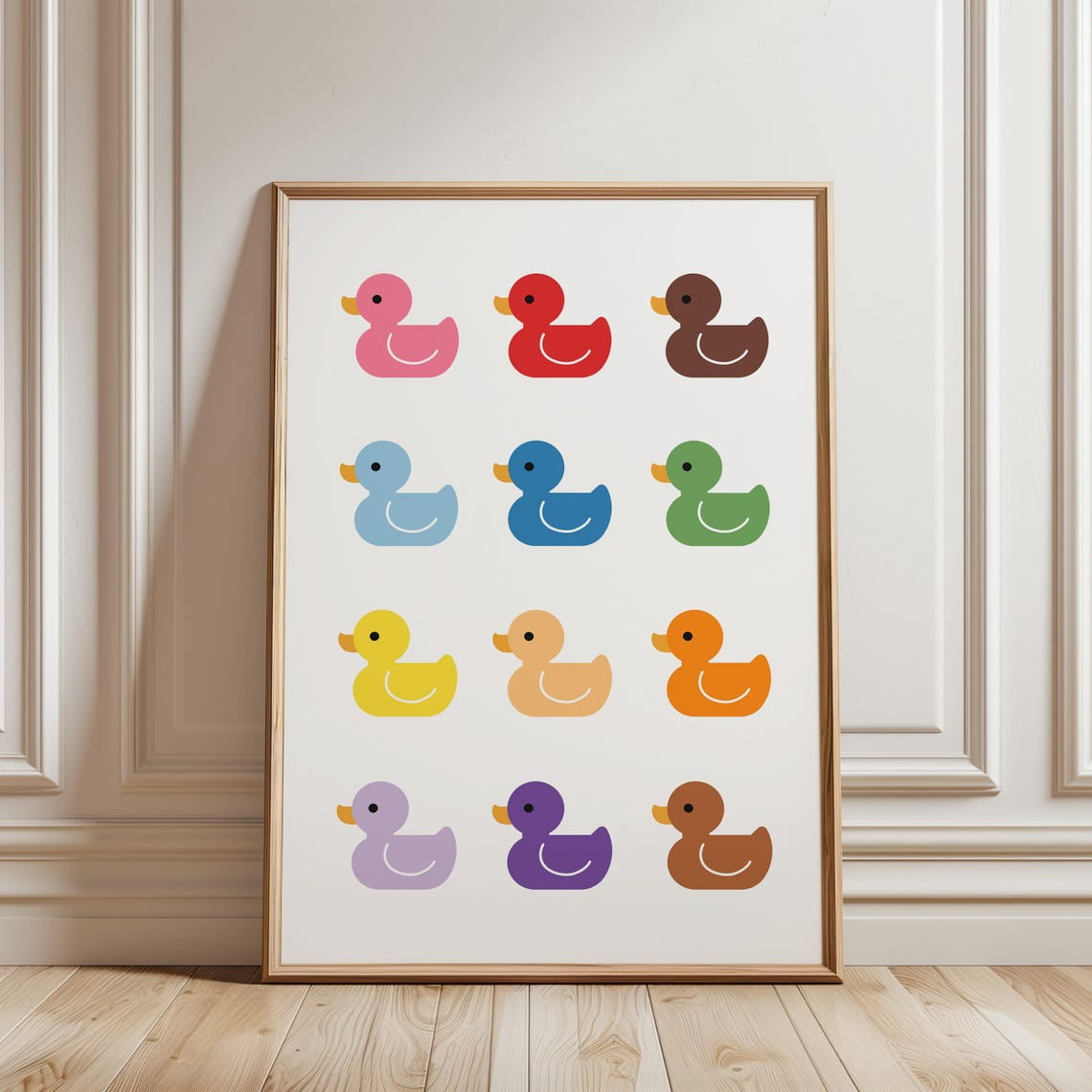 Kna Prints - Rubber Ducks Bathroom Wall Art, Duck Bath Print, Restroom ...