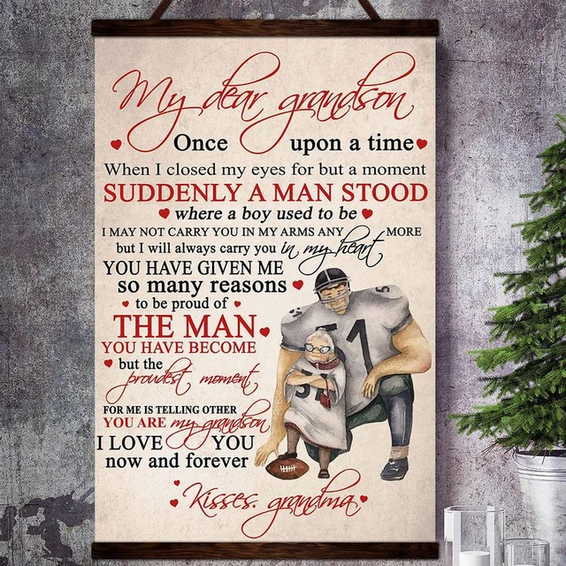 Kna Prints - Rugby My Dear Grandson Once Upon A Time Suddenly A Man ...