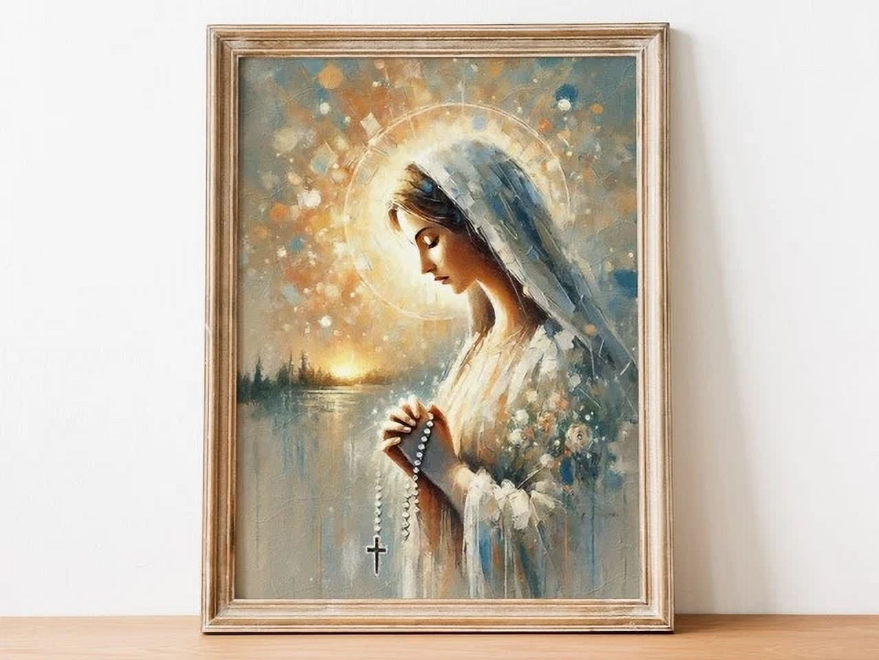 Kna Prints - A Sacred Prayer, Religious Art, Spiritual Art, Virgin Mary ...