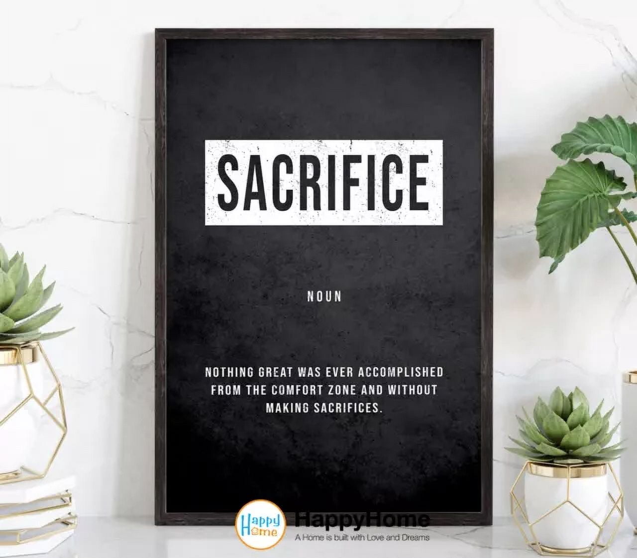 Kna Prints - Sacrifice Definition Poster Motivational Inspirational ...