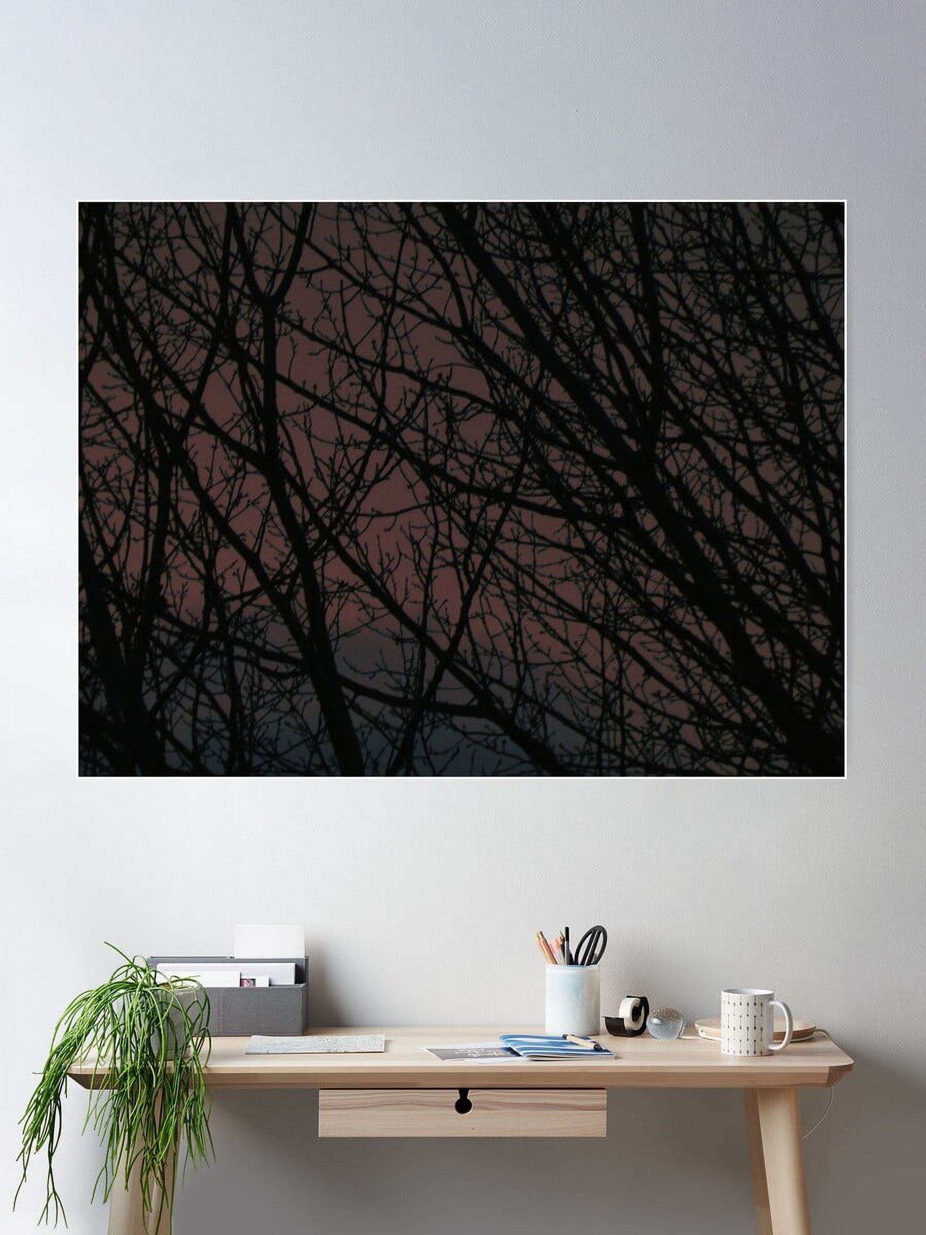 Kna Prints - Sad Trees Aesthetic Picture Poster Wall Art, Modern Wall ...
