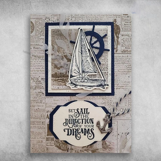 Kna Prints - Sailor Poster, Set Sail In The Direction, Of Your Dreams ...