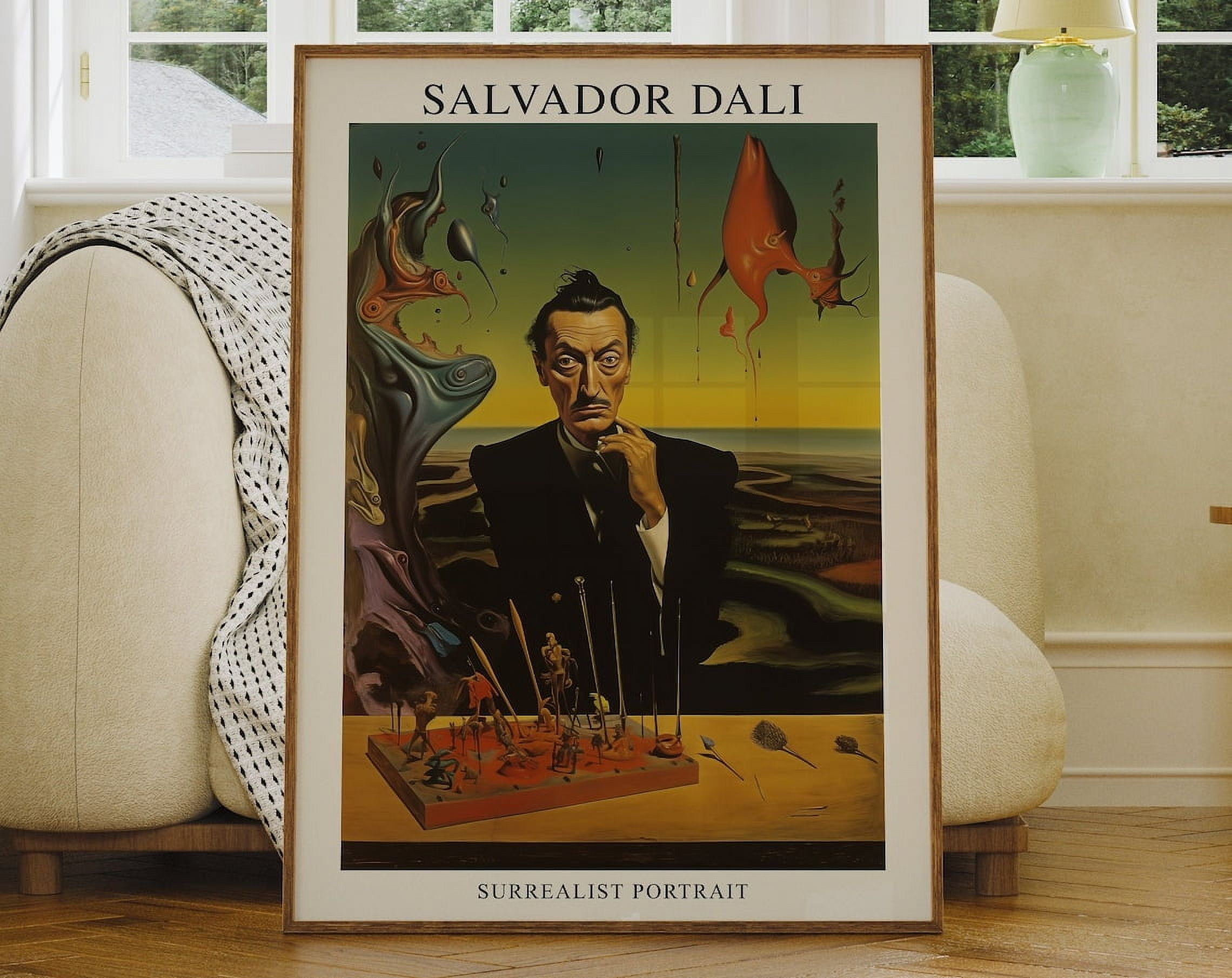 Kna Prints - Salvador Dali Portrait, Dali Wall Art, Famous Artist ...
