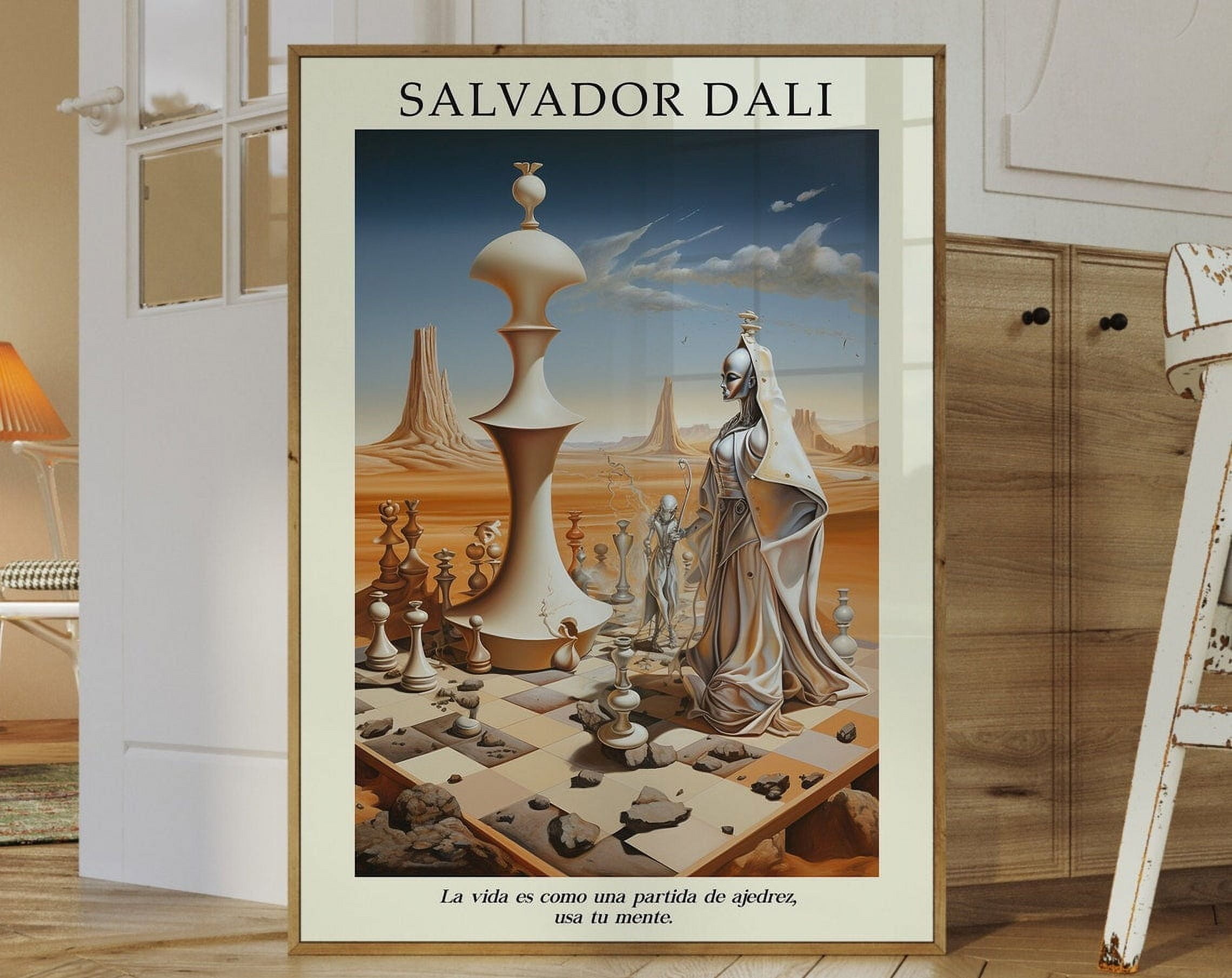 Kna Prints - Salvador Dali, Salvador Dali Print, Life Is Chess, Surreal ...