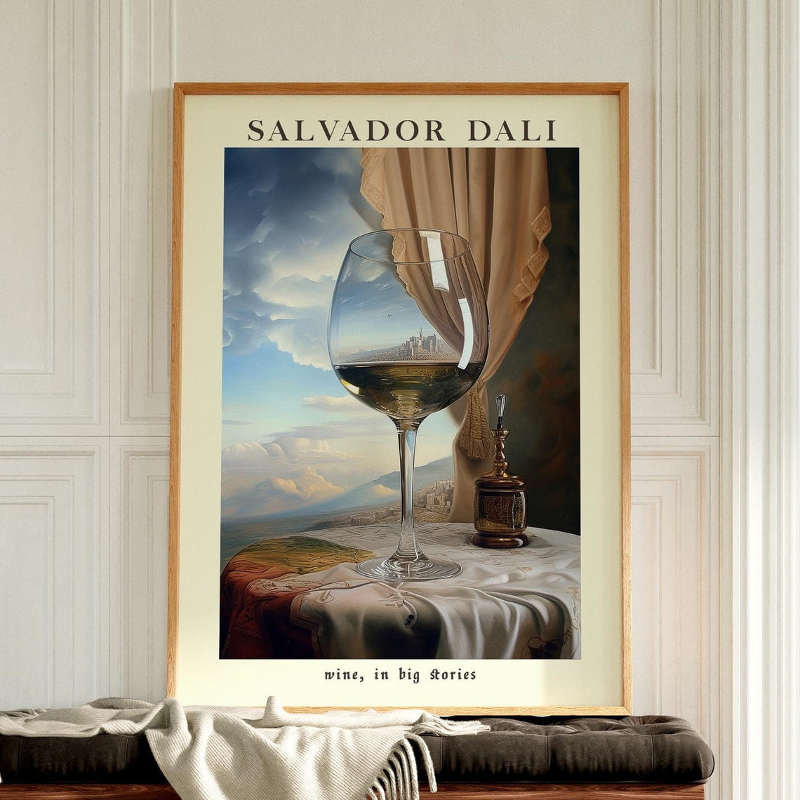 Kna Prints - Salvador Dali Wine Poster, Dali Print, Digital Prints ...