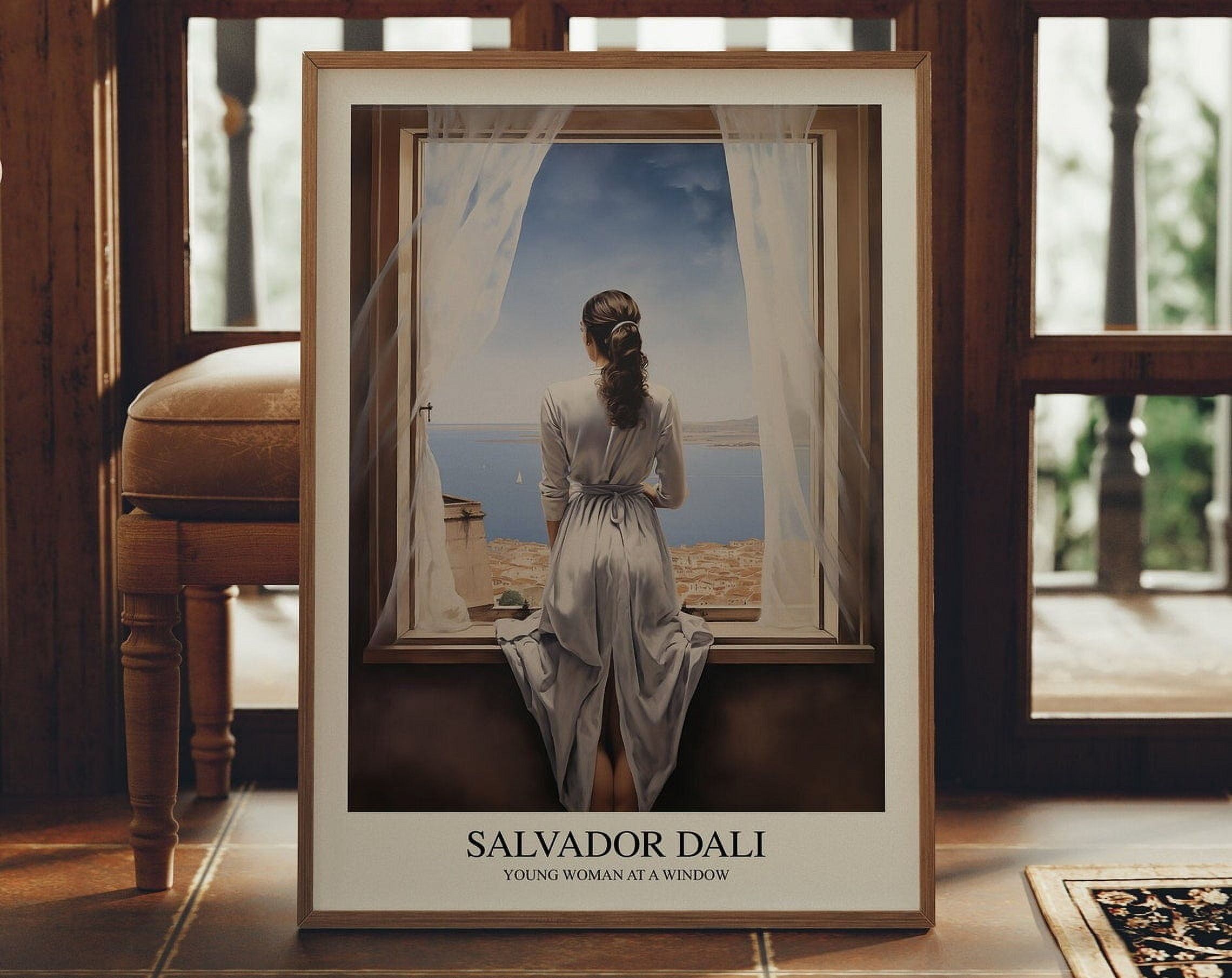 Kna Prints - Salvador Dali Young Woman At Window, , Salvador Dali Print ...