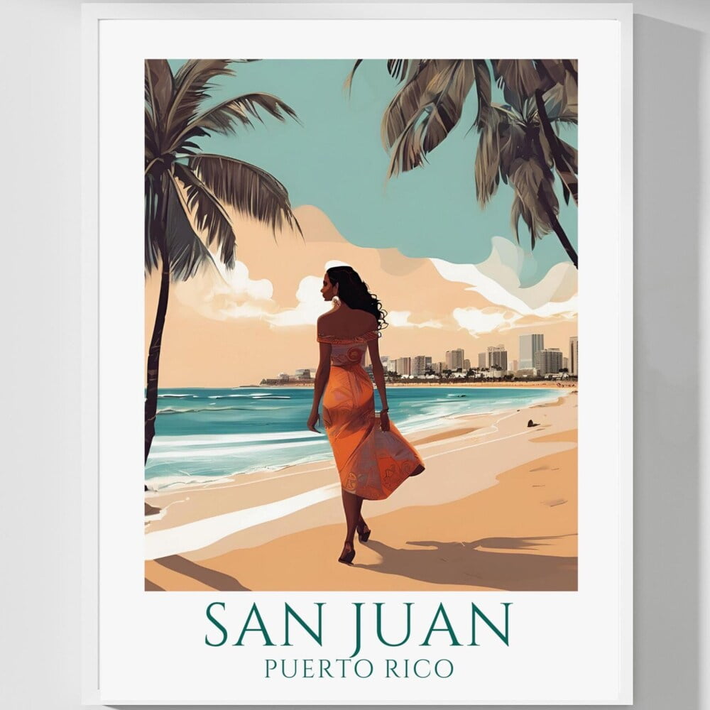 Kna Prints - San Juan Puerto Rico Print Poster, Puerto Rico Travel Gift ...