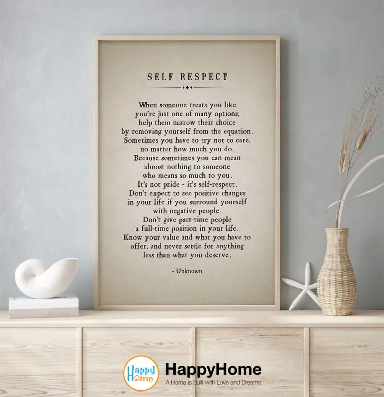 Kna Prints - Self Respect Wall Art Motivational Quotes Inspirational ...