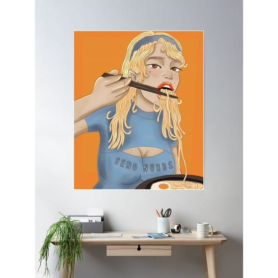 Kna Prints - Send Noods With Love Poster, UNFRAMED-12x18 - Walmart.com