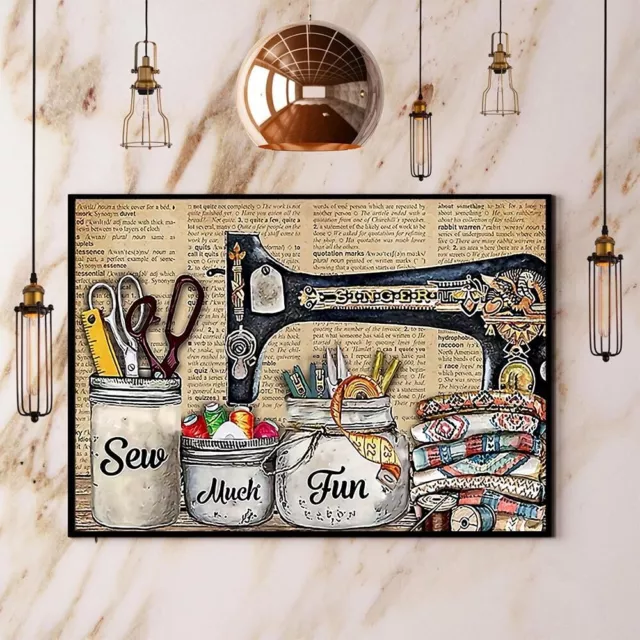 Kna Prints - Sewing Sew Much Fun Paper Poster Matte Poster Wall Art ...