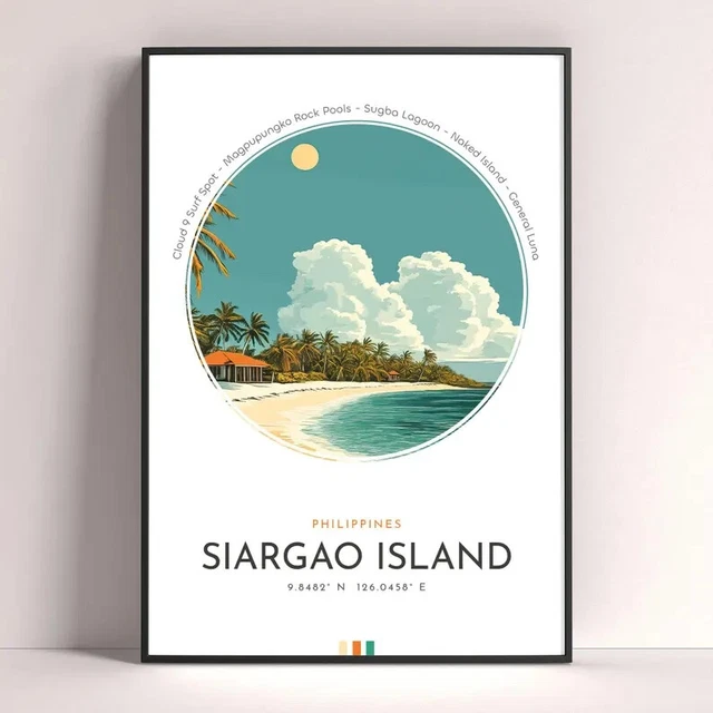 Kna Prints - Siargao Island Poster, Philippines Travel Print, Printable Wall Art, Travel Gift ...