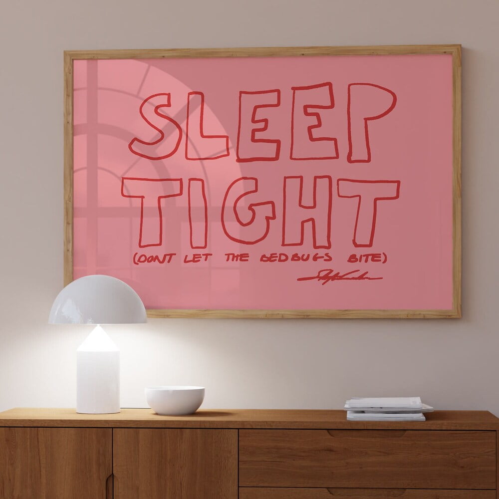 Kna Prints - Sleep Tight Horizontal Print, Mid Century Print, Aesthetic ...