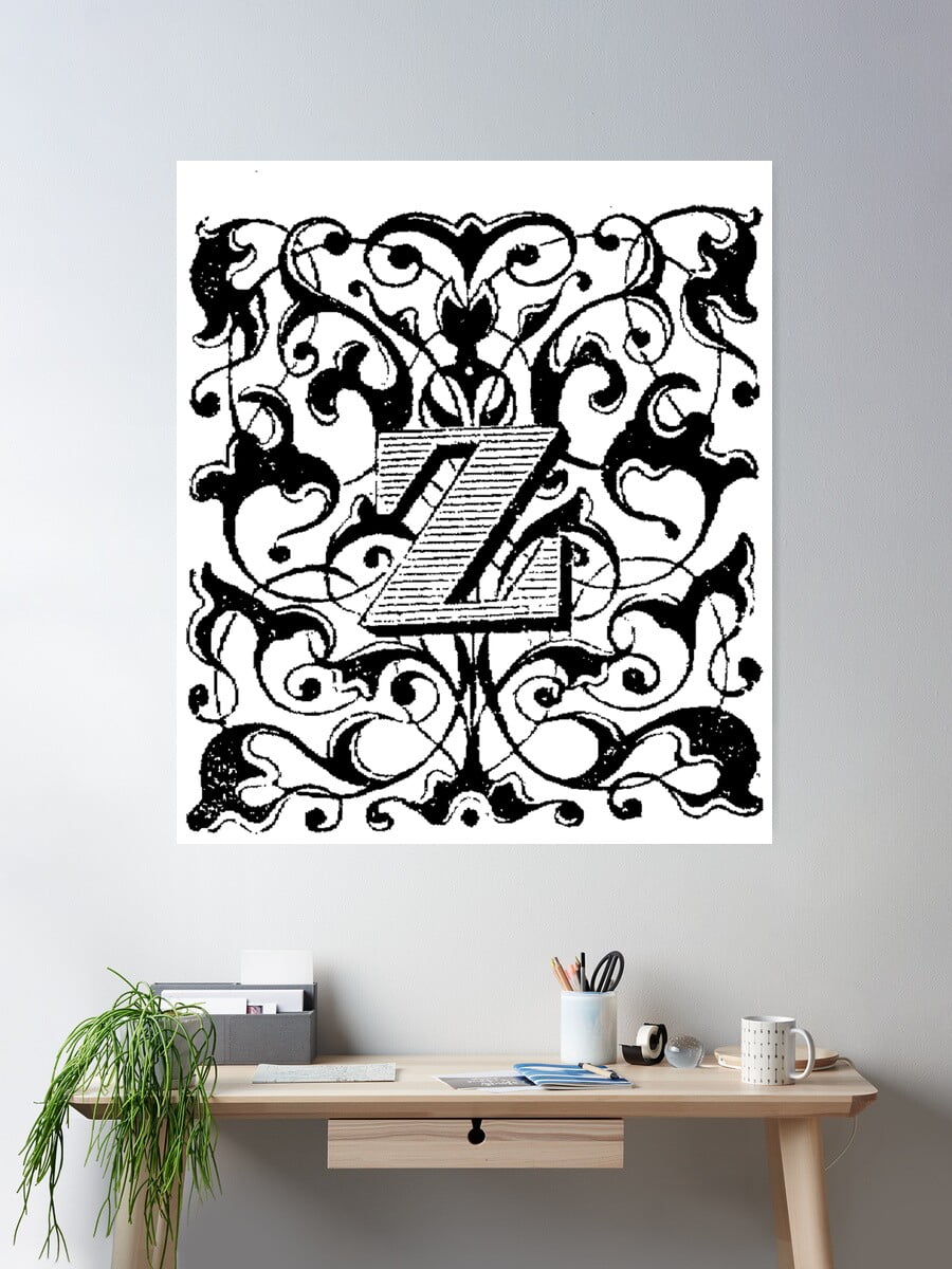 Kna Prints - Small Cap Letter Z Poster, UNFRAMED-24x36 - Walmart.com