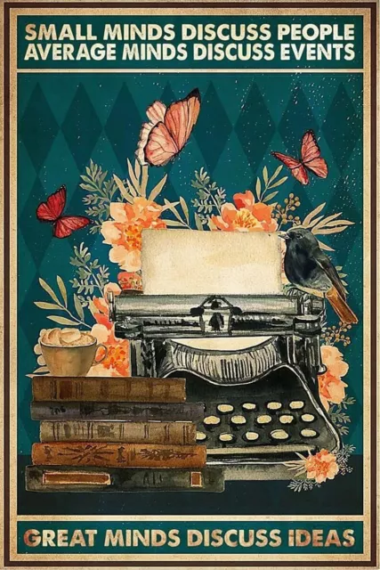 Kna Prints - Small Minds Discuss People Average Minds Discuss Events ...