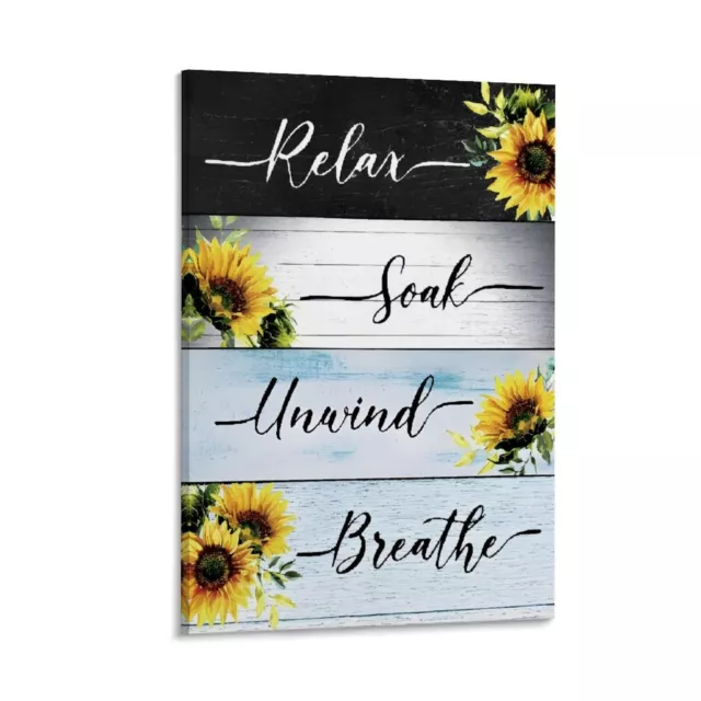 Kna Prints - Soak Unwind Breathe Poster Home Decor Landscaping Art ...