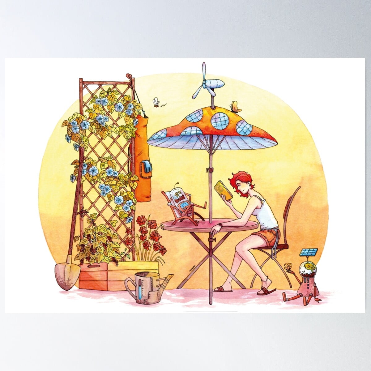 Kna Prints - Solarpunk Poster Wall Art, Modern Wall Decor For Living ...