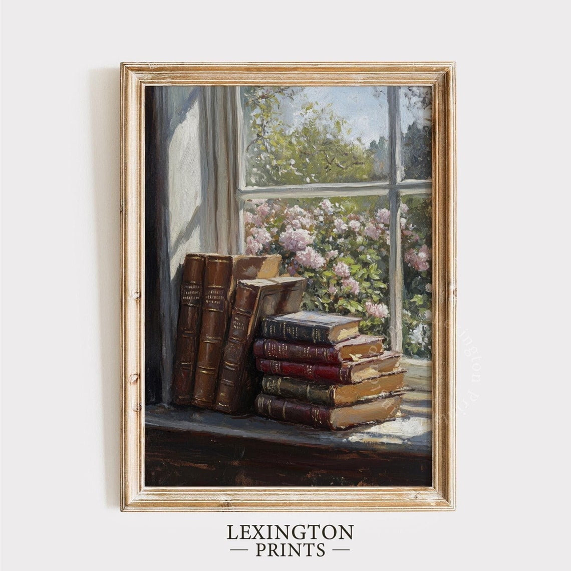 Kna Prints - Spring Book Stack Print, Farmhouse Wall Art, Spring Print ...